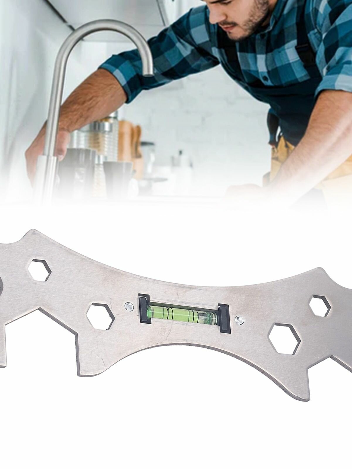 Специальный ключ для ванной комнаты, линейка весов для душа, инструмент для установки