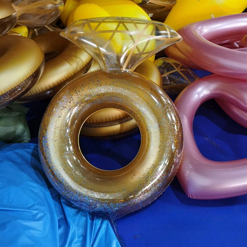 Надувное кольцо с бриллиантом для плавания, игрушка для купания в бассейне