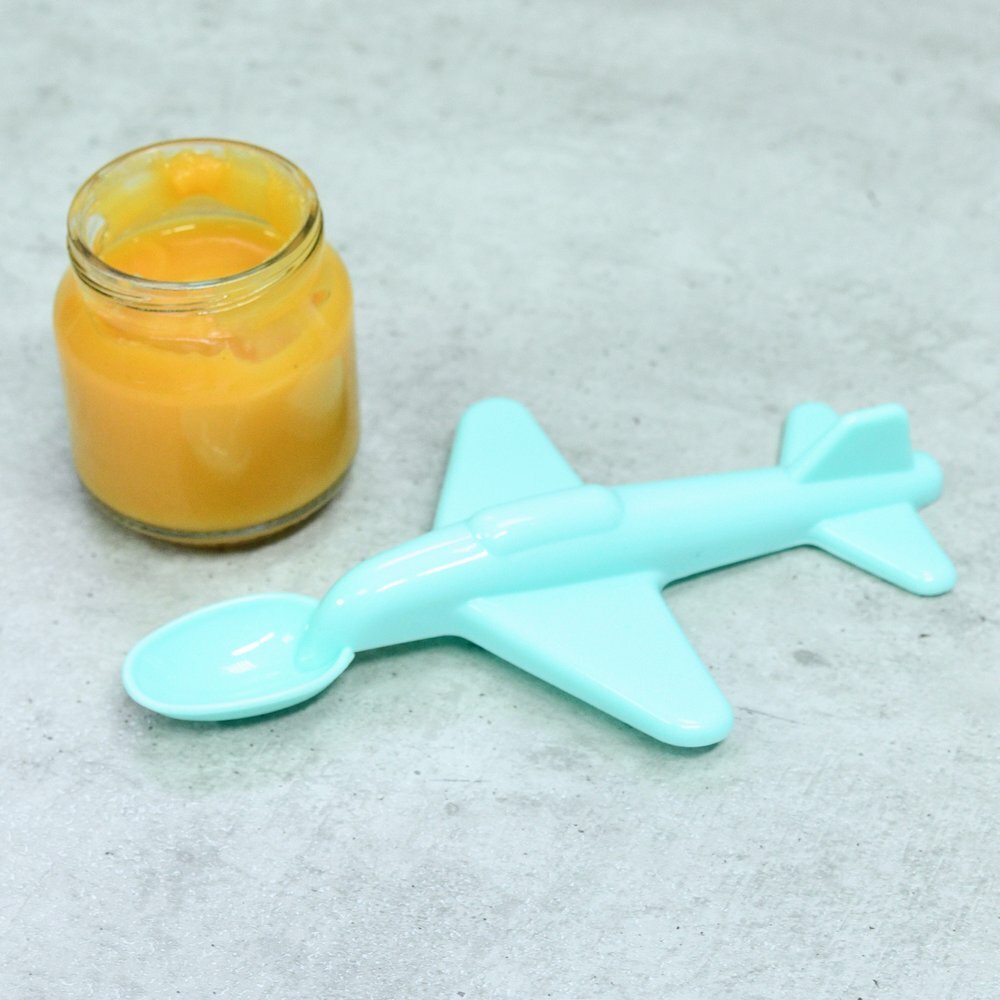 Ложка для прикорма "Самолетик", набор из 2 штуки, безопасно, скругленные углы.