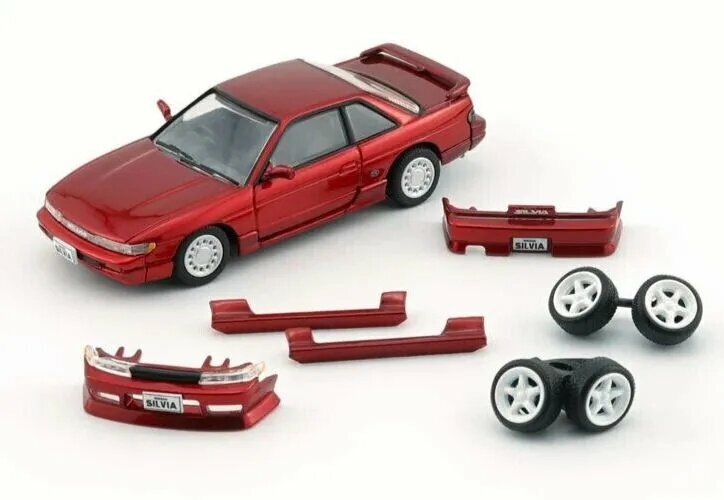Xiaomi YouPin Машинка BM Creations Nissan Silvia S13 - Metallic Red - LHD 1:64 Diecast Car