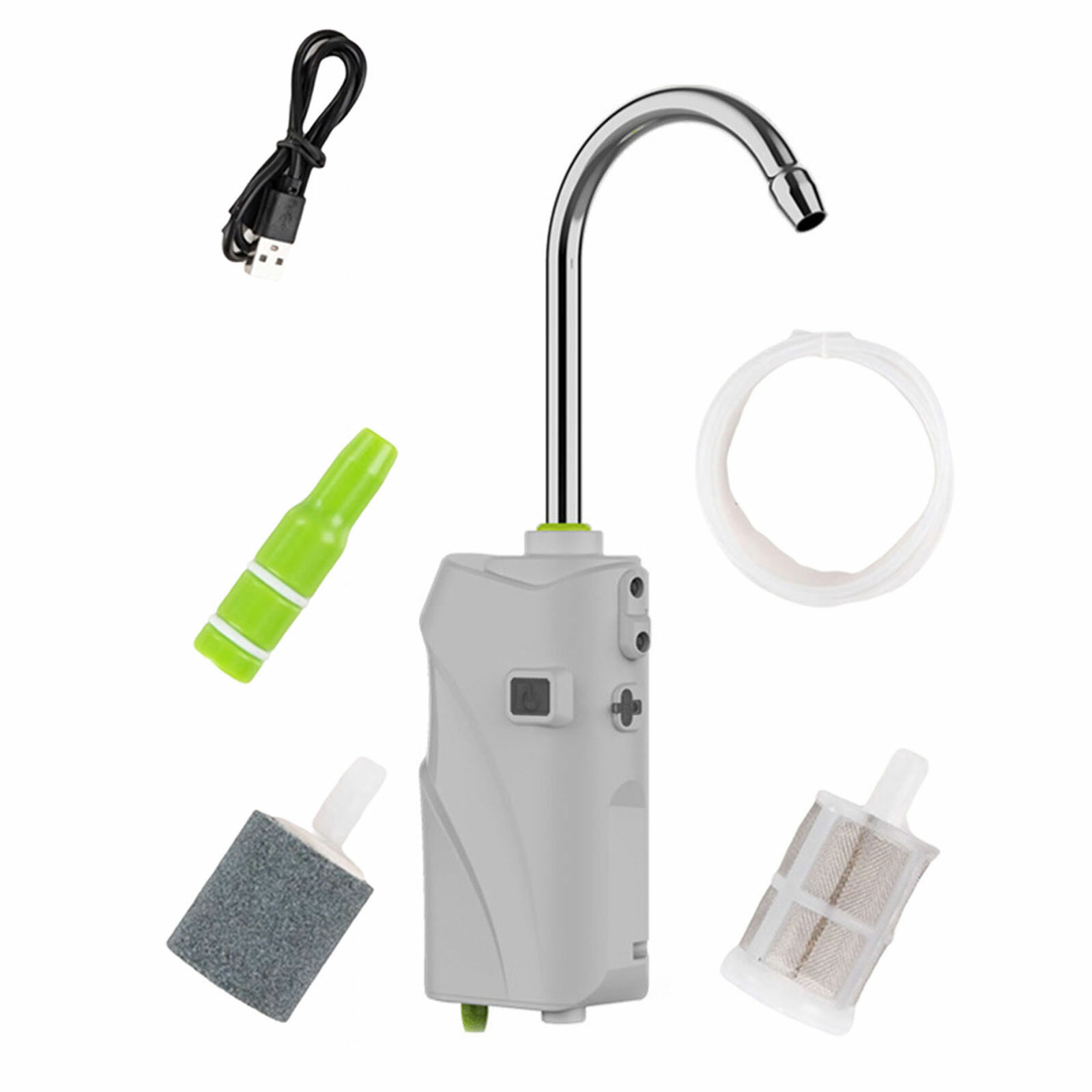 Рыбные аквариумные воздушные насосы водяные кислородные рыбацкий кран со светодиодным светом