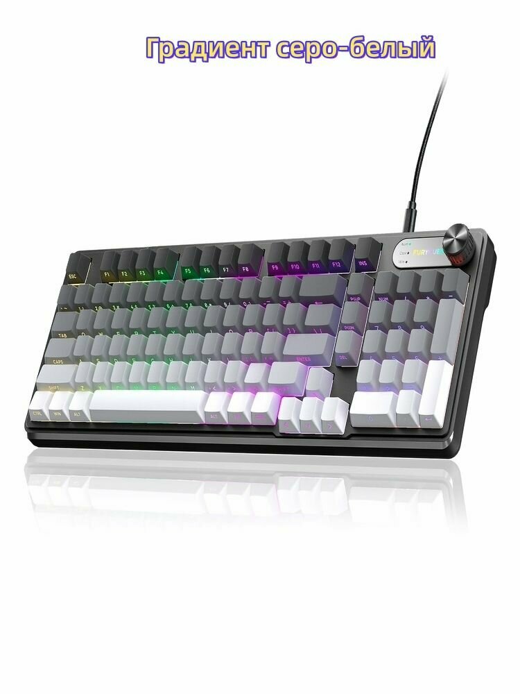 IP98 Игровая клавиатура - Проводная клавиатура с RGB-подсветкой и защитой от воды IPX8 (съемный кабель, PBT-кейкапы)