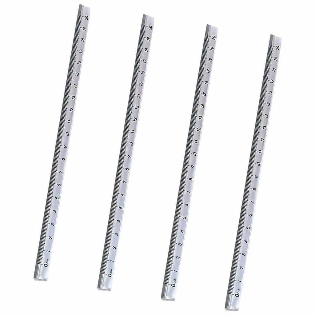 20 см Прозрачная Треугольная Линейка