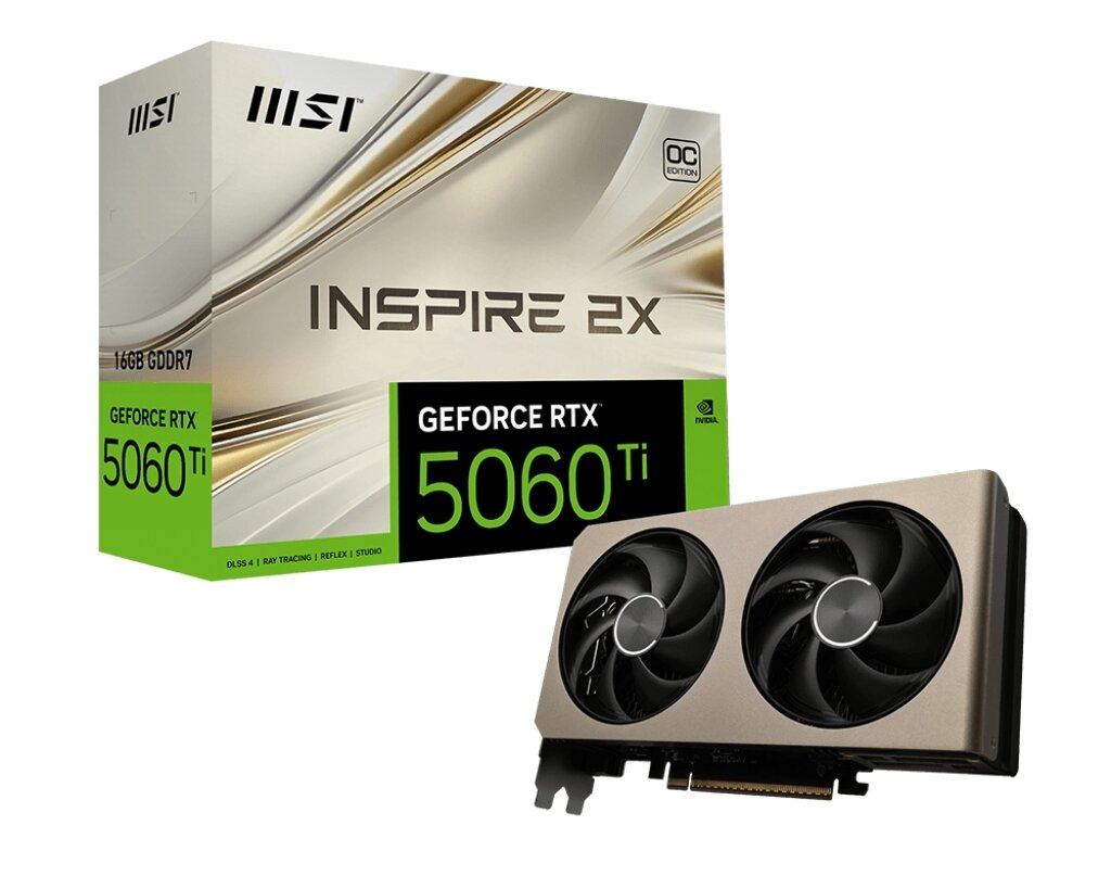 Видеокарта RTX5060Ti INSPIRE 2X 16Gb