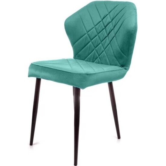 Стул M-group ницца, изумрудный, чёрные ножки