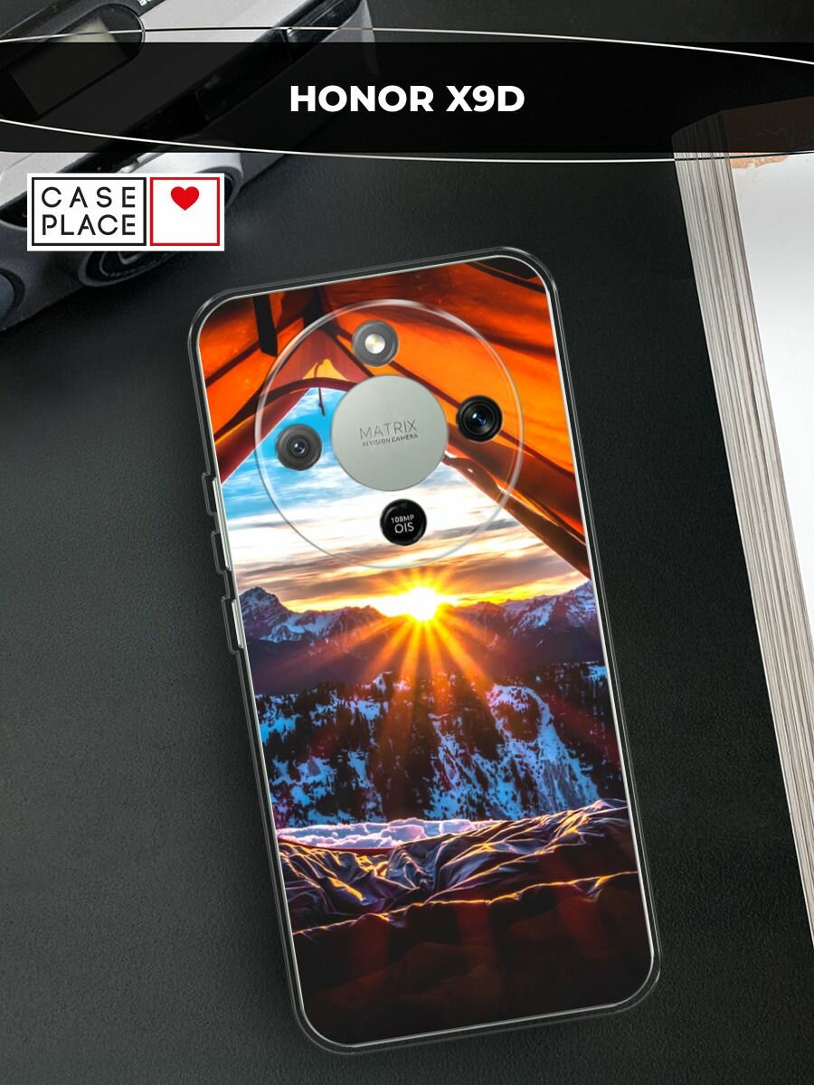 Силиконовый чехол на Honor X9d / Хонор X9d с принтом Горы 7