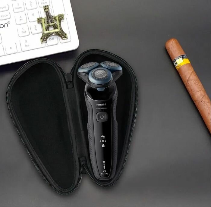 Чехол - футляр сумка для электробритвы Braun и мужского триммера или бритвы Philips