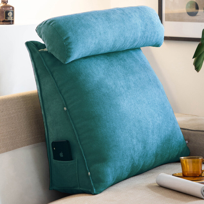 Треугольная подушка для дивана, большая подушка для спинки кровати, подушка для спинки в гостиной, большая подушка для кровати, подушка для окна, поясничная подушка