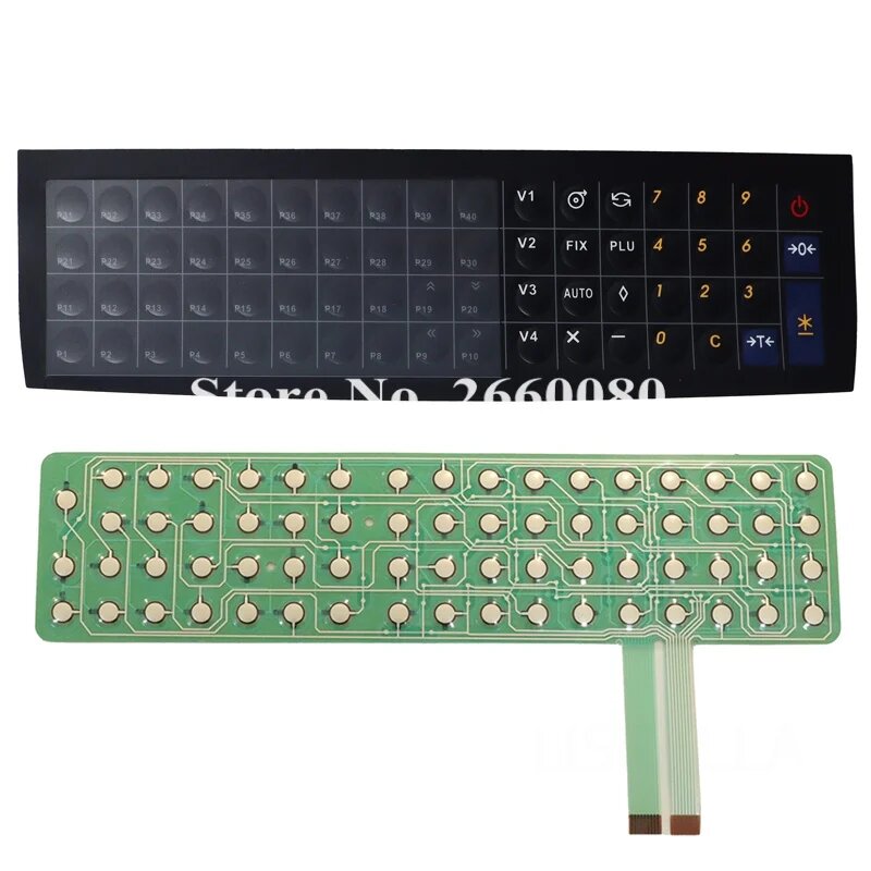 Схема клавиатуры SM100JRP для весов DIGI SM100