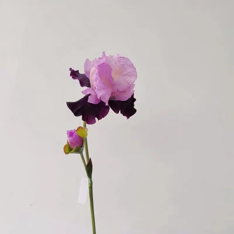 Искусственный цветок Алиса Ирис Цветок Декор для гостиной и спальни Флористическое студия Свадебная фотография невесты Искусственный цветок Шелковый цветок