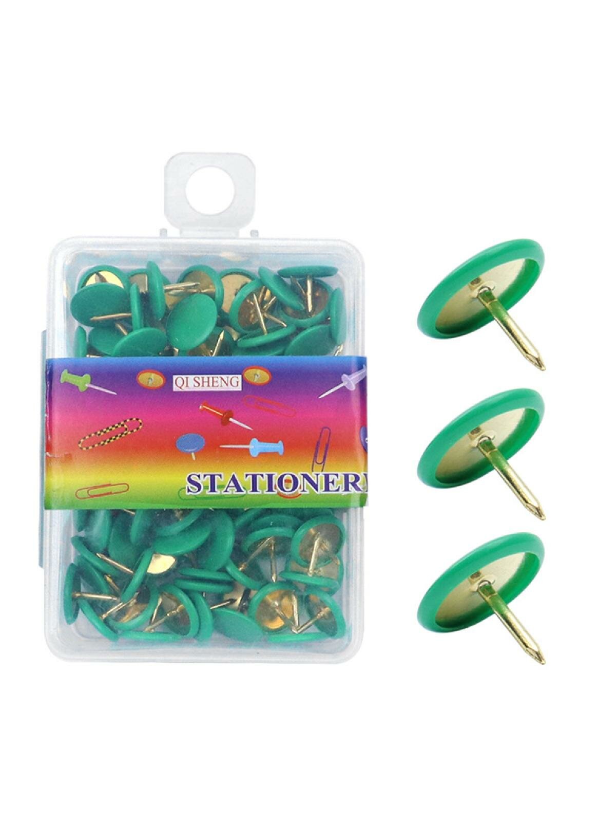 200шт Никелированных штифтов Плоские штифты Металлические штифты с плоской головкой