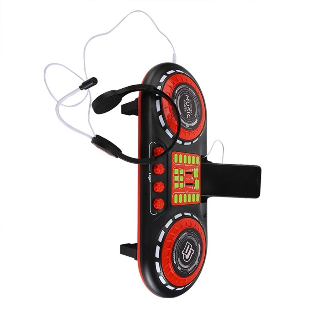 Интерактивный музыкальный микшер для детей с караоке-микрофонами, множеством функций для тренировки ритма и обучения ритму.