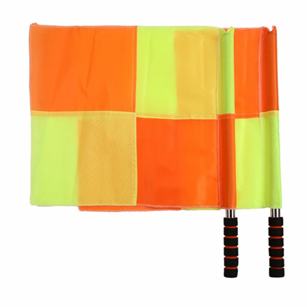 2 шт. Спортивные игровые футбольные флаги для судей футбольных судей, простые в использовании