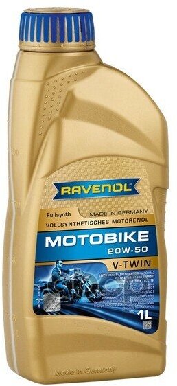 Моторное масло RAVENOL Motobike V-Twin SAE 20W-50 Fullsynth (1л) new Ravenol арт. 4014835803251