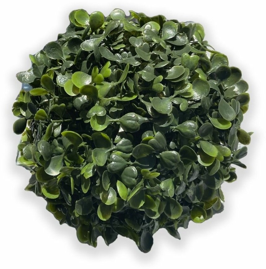 Искусственный шар из травы самшит экстра 15см