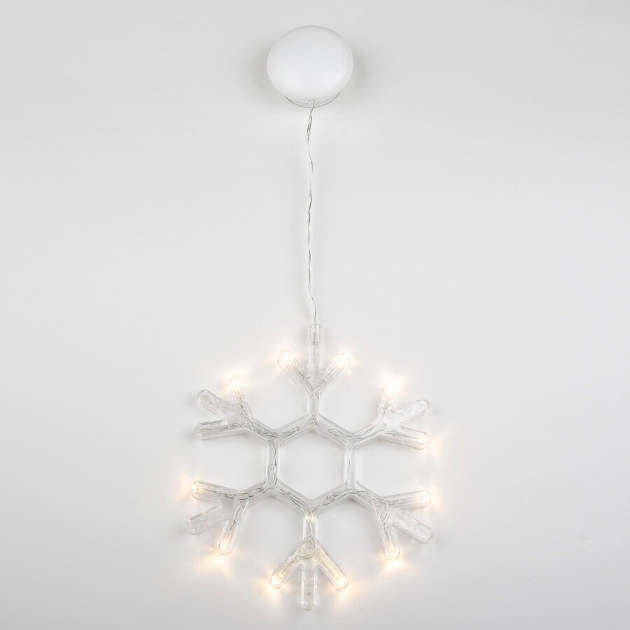 Украшение снежинка Белый теплый UL-00007251 ULD-H1819-012/STA/ IP20 SNOWFLAKE
