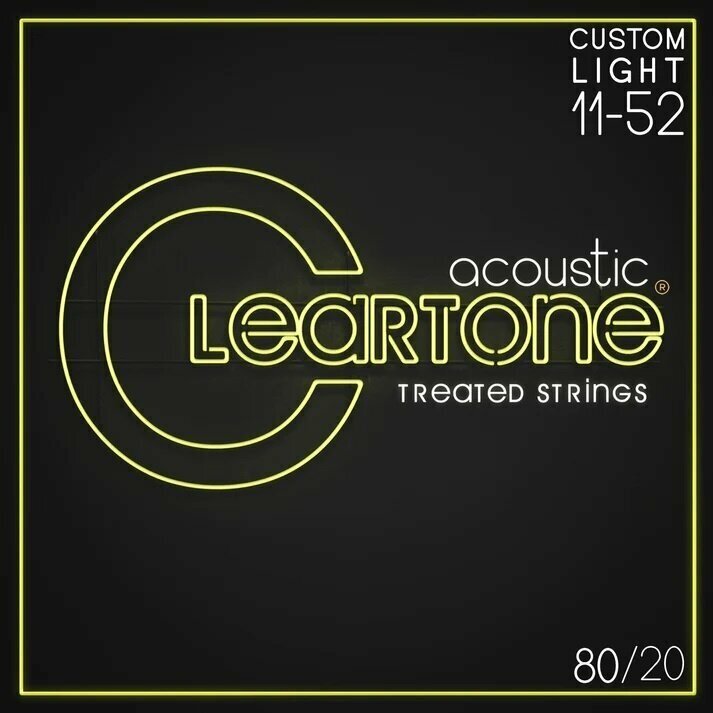 Струны для акустической гитары Cleartone Acoustic 80/20 Custom Light 7611 11-52