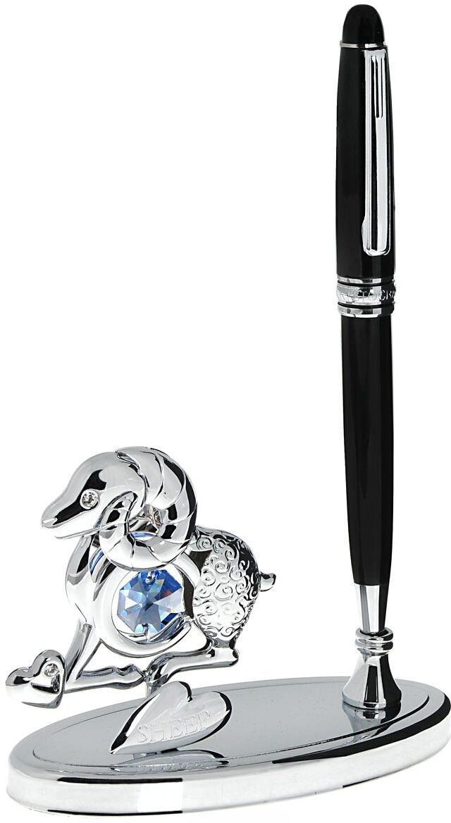 Держатель для ручки Crystocraft Овечка с кристаллами Swarovski U0347-171-CBL