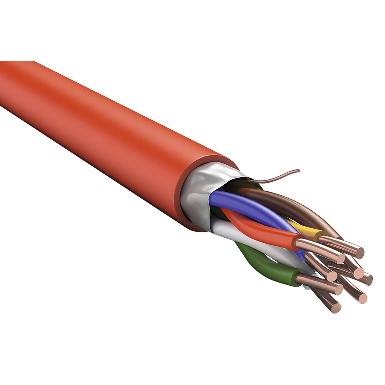 ITK Кабель кпсэнг(А)-FRLSLTх 2х2х0,75 красный (200м), IEK FR1-02-F-6504 (1 шт.)