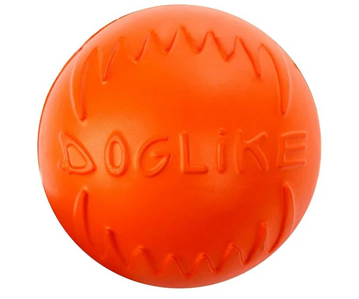 Игрушка для собак средних пород Doglike мяч средний оранжевый 8,5см