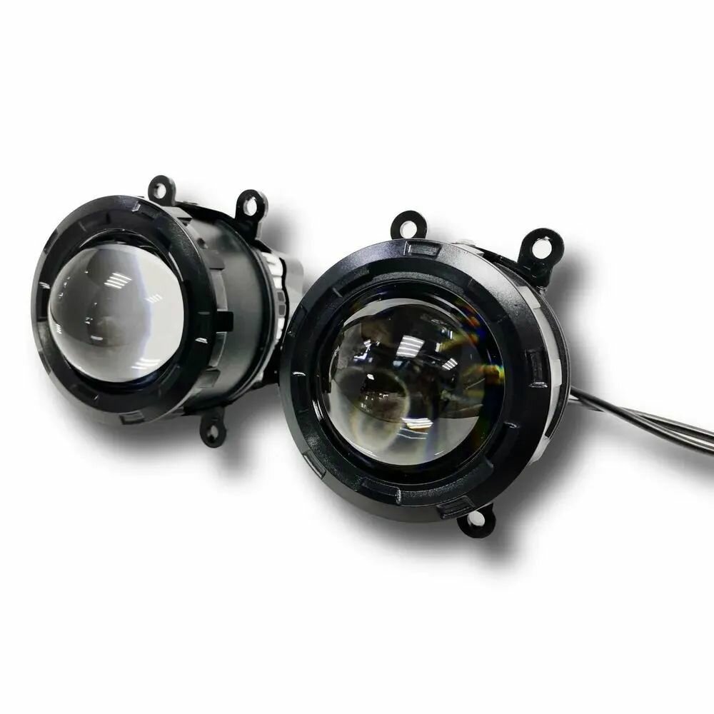 LED LAZER ПТФ 70W Lada Vesta, Ford, Mitsubishi, Renault, Nissan / Bi-led модуль светодиодные