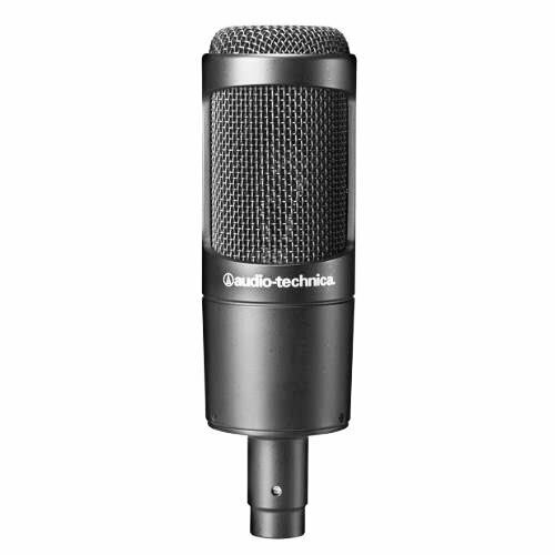 Микрофон студийный с подвесом для стойки AUDIO-TECHNICA AT2035 XLR-3 черный чехол