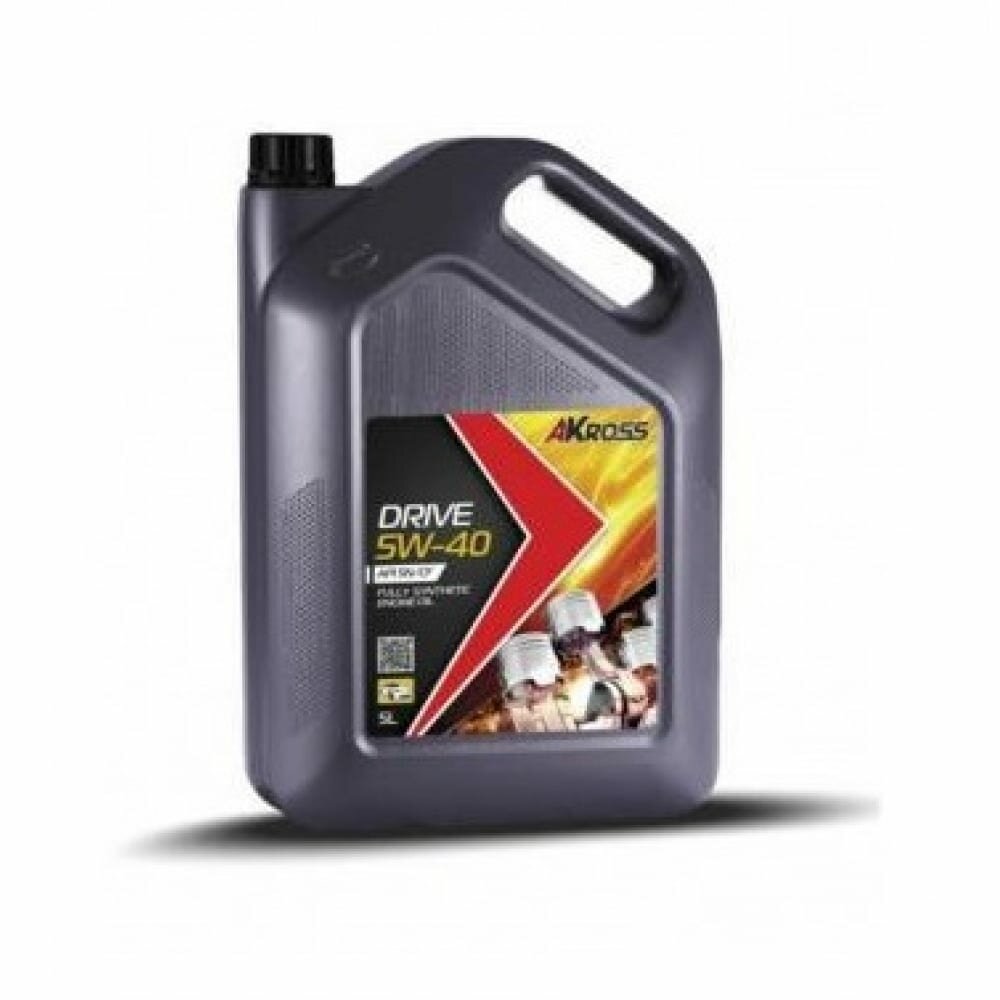 Моторное масло AKross DRIVE синтетическое, 5W-40, SN/CF, 5 л AKS0003MOF, защищенная