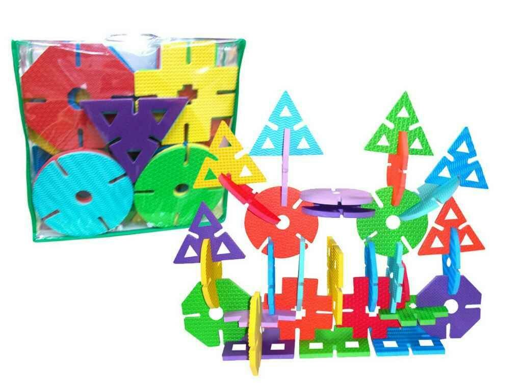 Мягкий конструктор арт. KBP-31040 (42 шт, 6 цветов, 6 фигур)