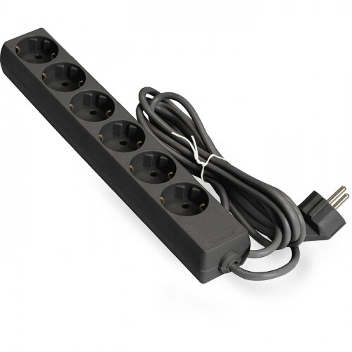Удлинитель Exegate ECE-6-1.8B (6 евророзеток, 1.8м, черный)