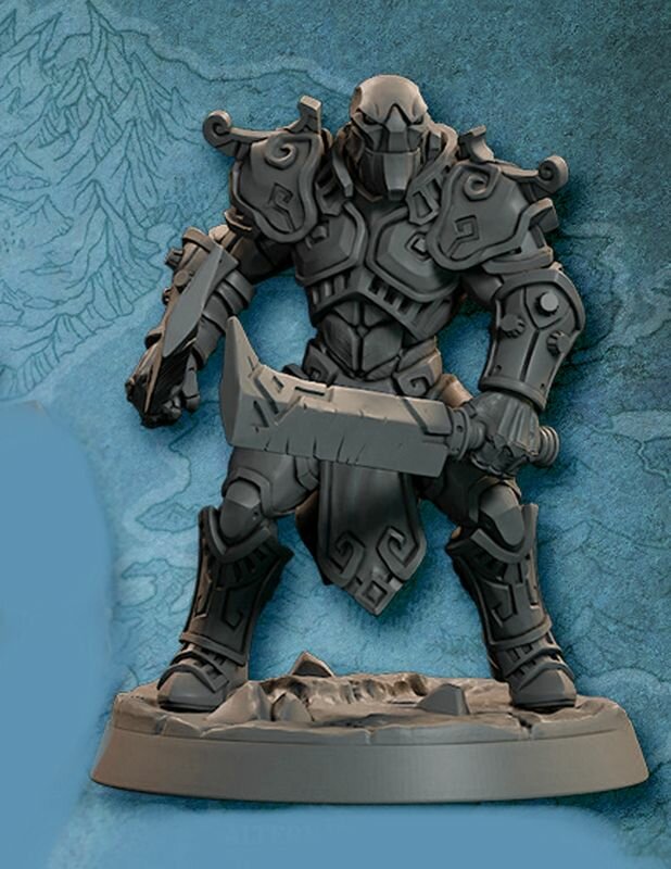 Кованый Убица-Ассасин, Вор Констракт, Warforged миниатюра для DnD (ДнД) и других Настольных игр (НРИ, Варгеймов или РПГ), фентези тематика