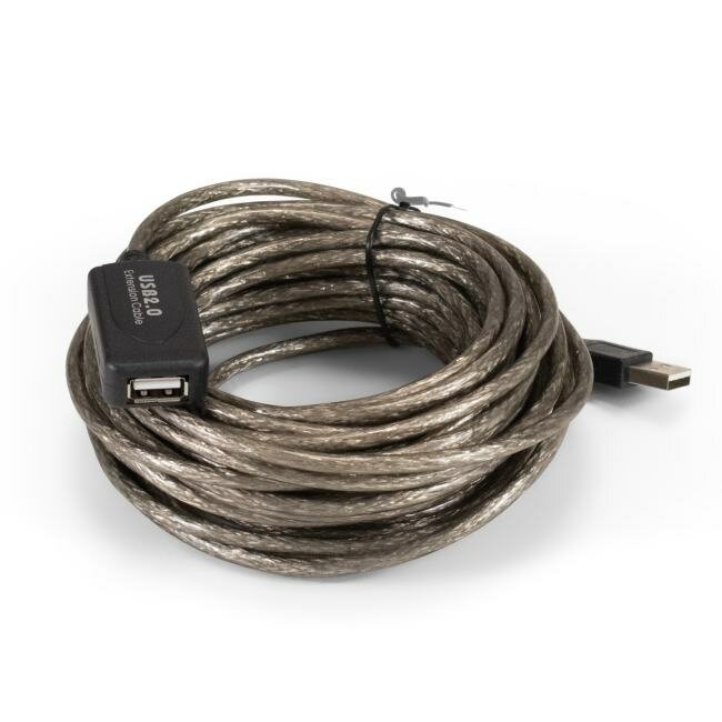 ExeGate Кабель удлинительный активный USB 2.0-repeater A-->A 10м