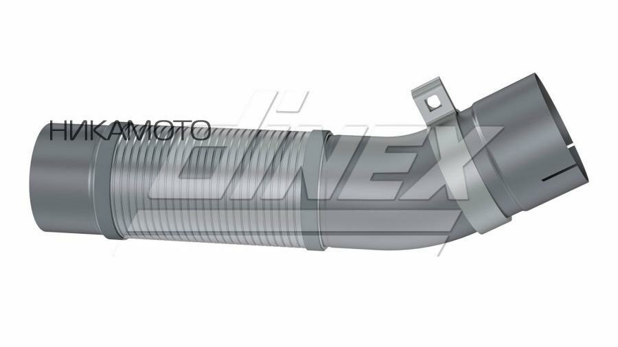 DINEX 5AA015 труба глушителя! нерж. E-line упрощ. версия передняя труба с гофрой\ MB, KAMAZ 5490/2642