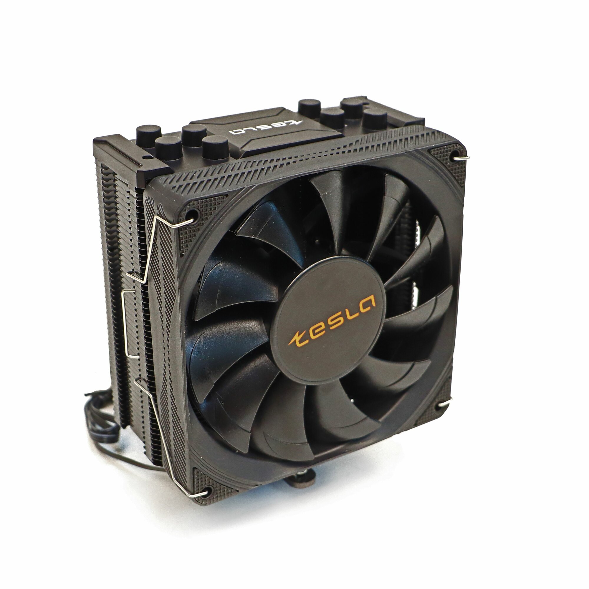 Кулер для процессора TESLA SHADOW SE224, 1х120мм, 800-1800rpm, 4-pin, Al+Cu, 4-теплотрубки, черный