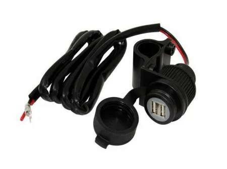 Зарядка USB для мотоцикла 12в 2 порта 5V/2A EMGO