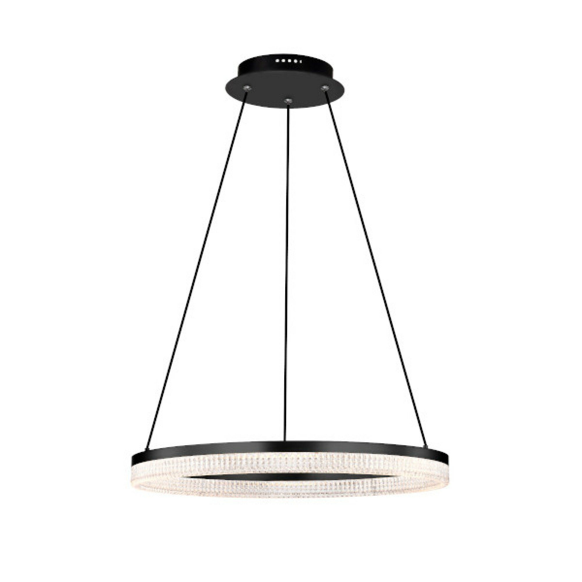 Лампы светодиодные Lightstar 736187 Люстра ROTONDA 51W LED 2808LM 180G черный 3000K