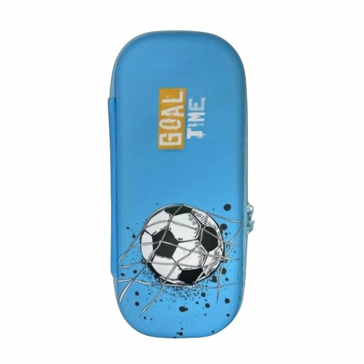 Школьный пенал Футбольный мяч с наполнением с объемным 3D рисунком