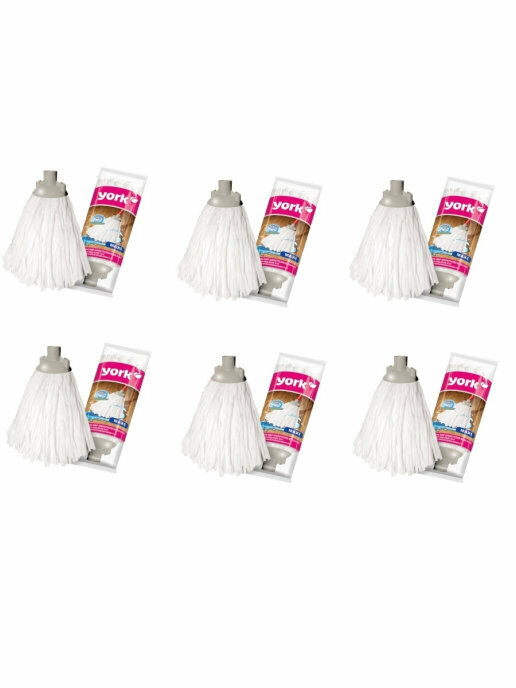 York Насадка для уборки Maxi, нижняя часть, хлопок, 6 шт/
