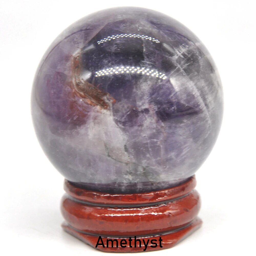 Сфера из драгоценных камней 40 мм Фиолетовый, Amethyst