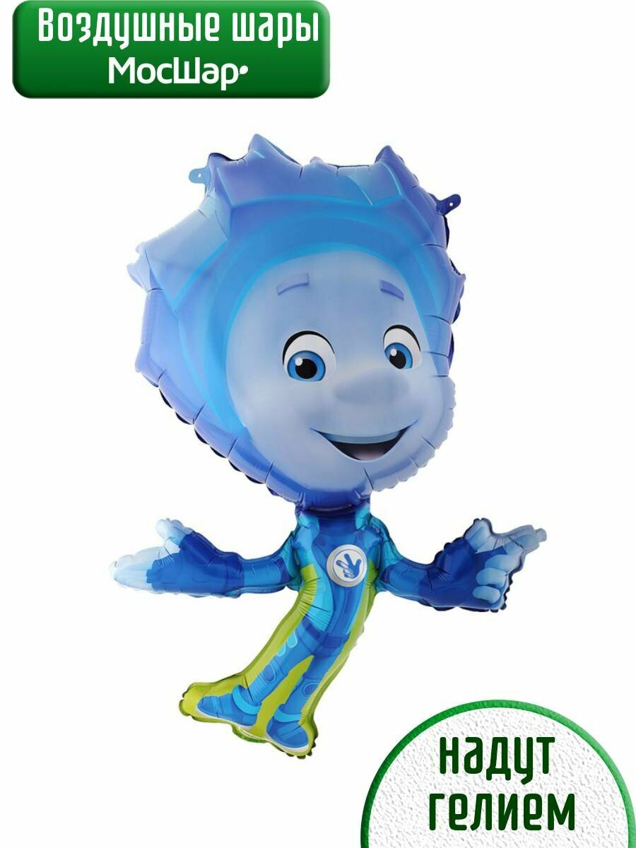 Воздушный шар с гелием фигура Фиксики, Нолик1шт