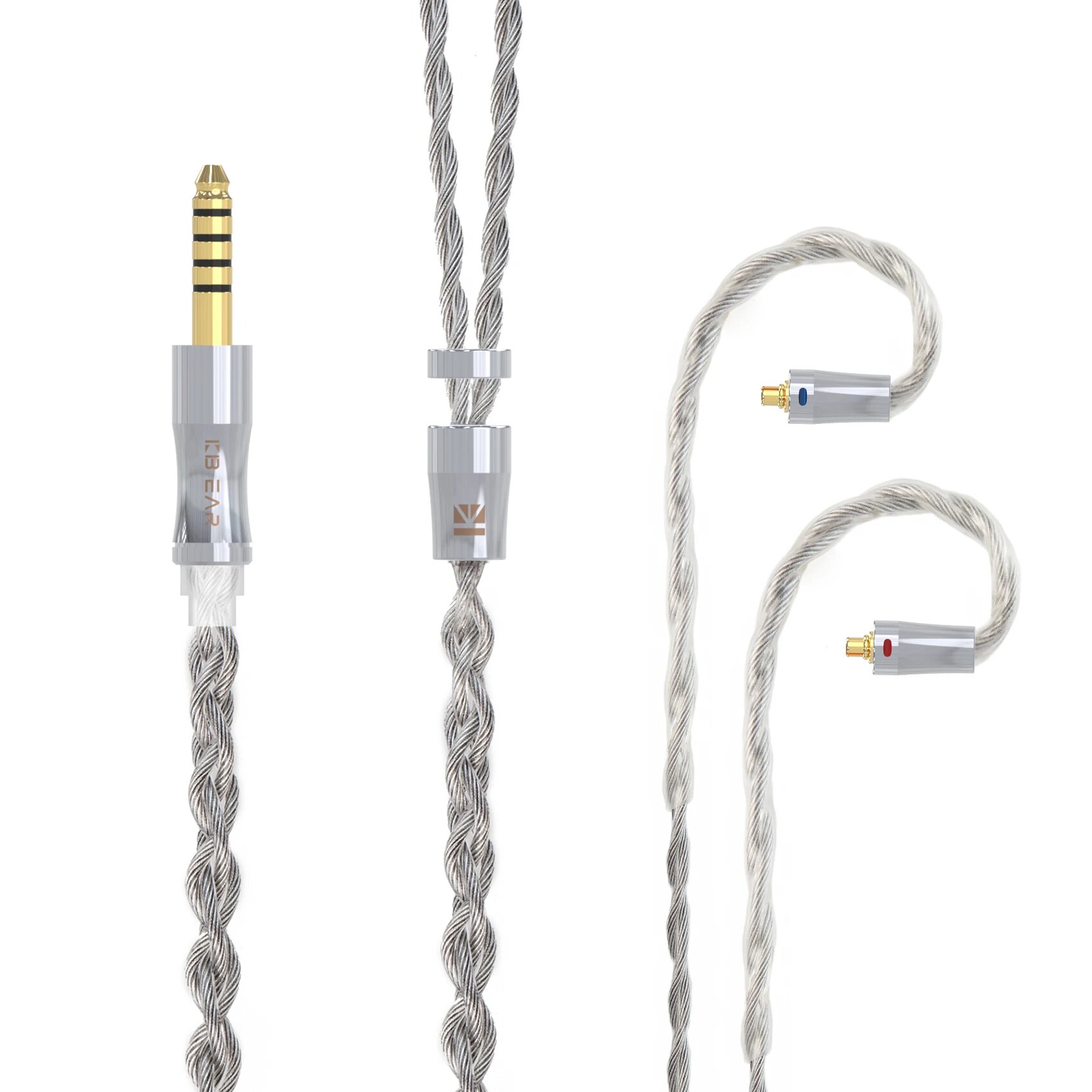 KBEAR Chord 6N Графеновый кабель для наушников 120 см MMCX 4.4mm