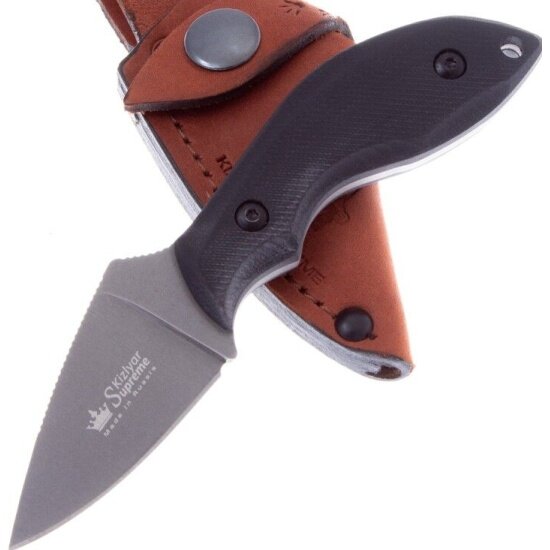 Нож туристический Kizlyar Supreme Hammy (чёрный G10) D2 TacWash