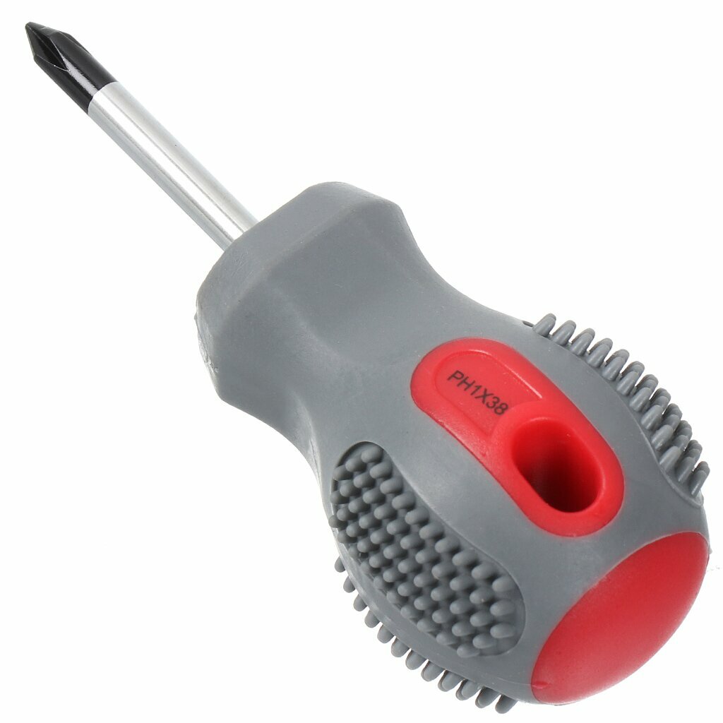 Отвертка крестовая, Bartex, Ph1, 1х38 мм, антискользящая двухкомпонентная, CrV сталь, K0029N