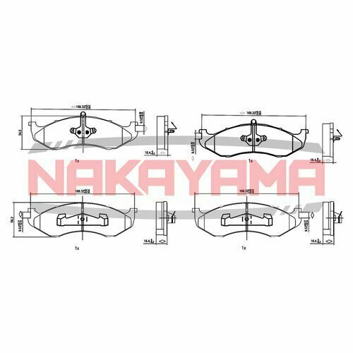 Колодки тормозные дисковые Nakayama HP8316NY