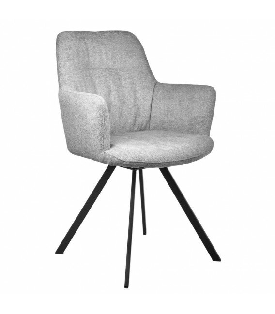 Стул Grant серый шенилл на поворотном механизме