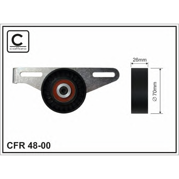 CAFFARO 48-00 (1175000Q0E / 1175000QDE / 1192500QAB) ролик натяж-ля ремня