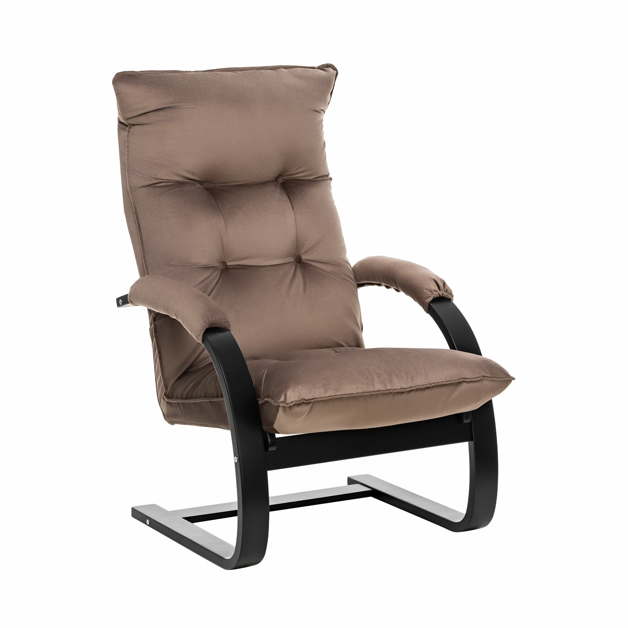 Кресло-трансформер Leset "Монако", велюр V 23, коричневый, механизм реклайнер, нагрузка 120кг