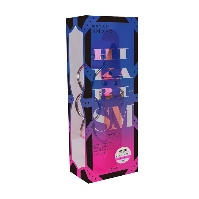 Светящийся кляп с кольцом HIKARI SM KUCHI-KASE PINK
