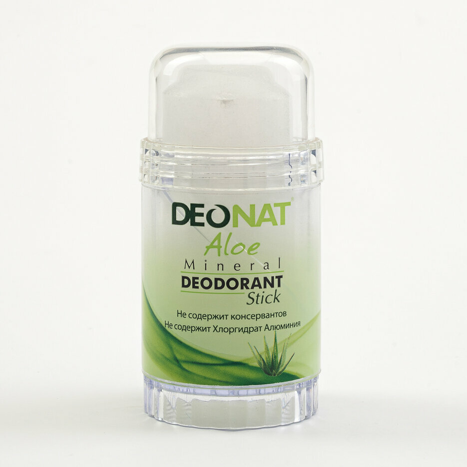 Deonat Минеральный дезодорант-кристалл с соком алоэ, 80 гр