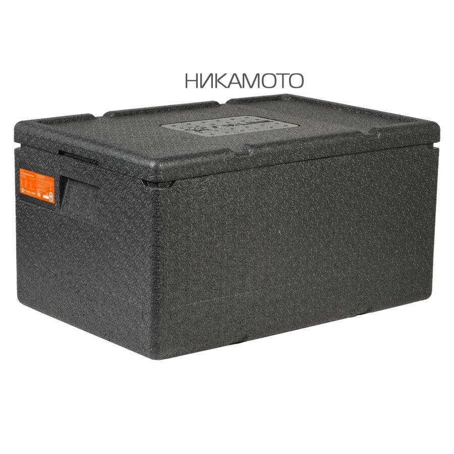 AIRLINE ADCB018 ! Выведено из ассортимента Термоконтейнер с крышкой 46 л. 600*400*320мм. ВПП. цвет черный