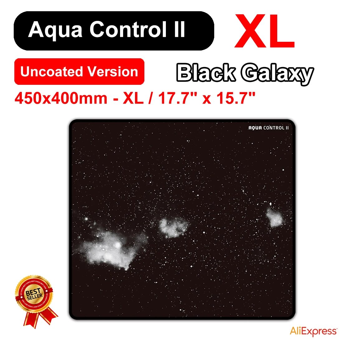 Коврики для игровой мыши X-Raypad Aqua Control II Black Galaxy 360x300x4 мм
